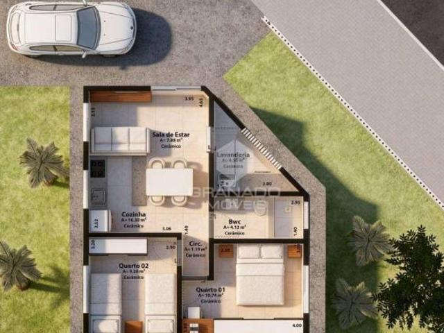 Casa com 2 dormitórios à venda, 55 m² por R$ 260.000,00 Jardim Monterey Sarandi/PR