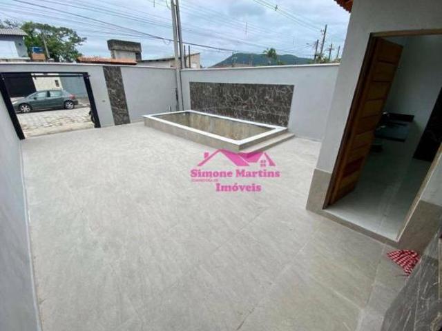 Casa com 2 dormitórios à venda, 61 m² por R$ 380.000 Balneário Flórida Mirim Mongaguá/SP