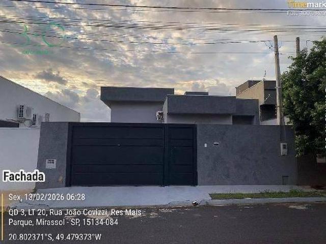 Casa com 2 dormitórios à venda, 65 m² por R$ 172.074,86 Residencial Mais Parque Mirassol Mirasso