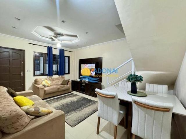 Casa com 2 dormitórios à venda, 65 m² por R$ 385.000,00 Vila Santa Rosa Guarujá/SP