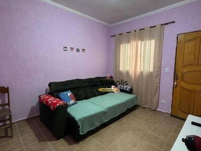 Casa com 2 dormitórios à venda, 69 m² por R$ 374.000,00 Campestre Santo André/SP