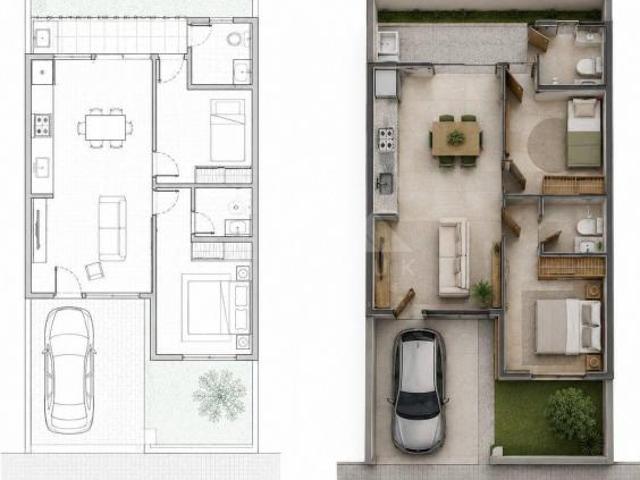 Casa com 2 dormitórios à venda, 69 m² por R$ 390.000,00 Jardim Floratta Foz do Iguaçu/PR