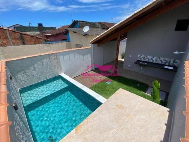 Casa com 2 dormitórios à venda, 70 m² por R$ 380.000,00 Balneário Itaguaí Mongaguá/SP