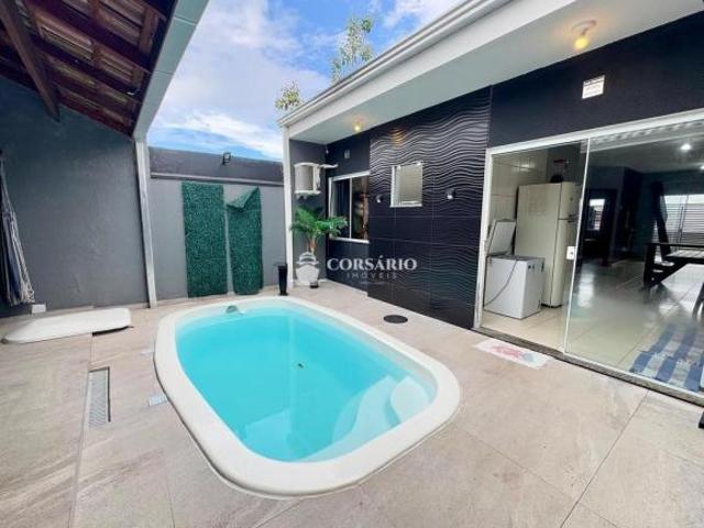 Casa com 2 quartos e piscina Praia de Leste PR