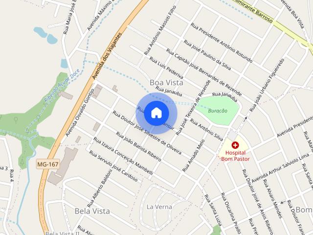 Casa com 2 quartos para alugar em Varginha, no bairro Bom Pastor