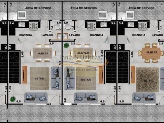 Casa com 3 Dormitórios à venda Japuí São Vicente/SP
