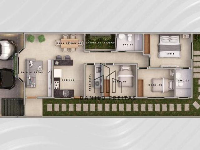 Casa com 3 dormitórios à venda, 107 m² por R$ 650.000,00 Loteamento Bella Atibaia Atibaia/SP
