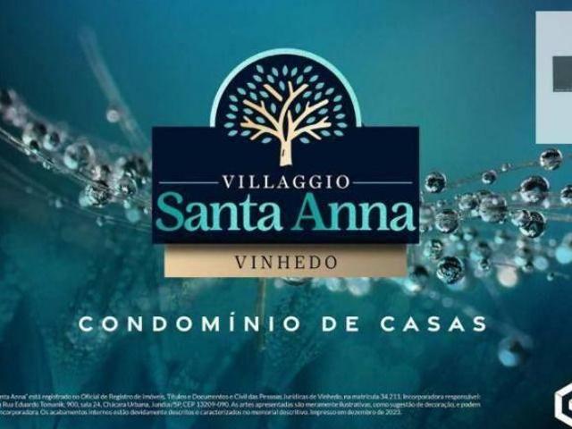 Casa com 3 dormitórios à venda, 117 m² por R$ 1.200.000,00 Condomínio Villaggio Santa Anna Vinhe