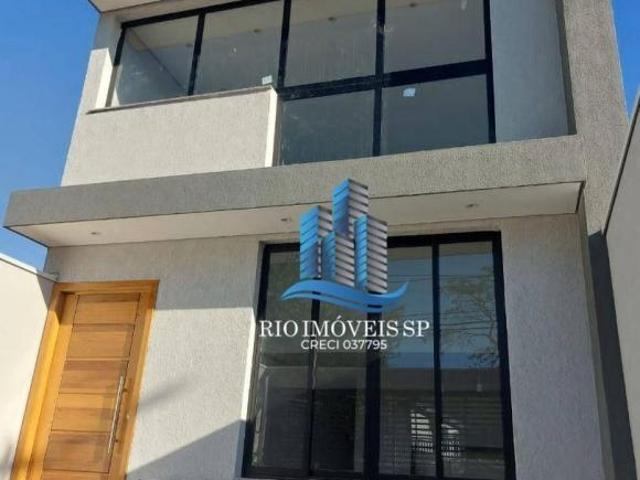 Casa com 3 dormitórios à venda, 125 m² por R$ 910.000,00 Vila Humaitá Santo André/SP