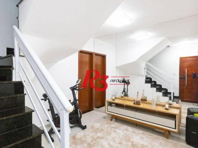 Casa com 3 dormitórios à venda, 123 m² por R$ 720.000,00 Macuco Santos/SP