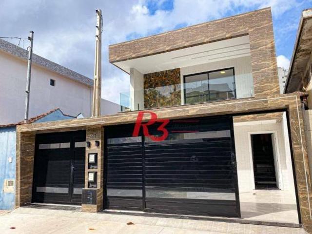 Casa com 3 dormitórios à venda, 150 m² por R$ 1.100.000,00 Marapé Santos/SP