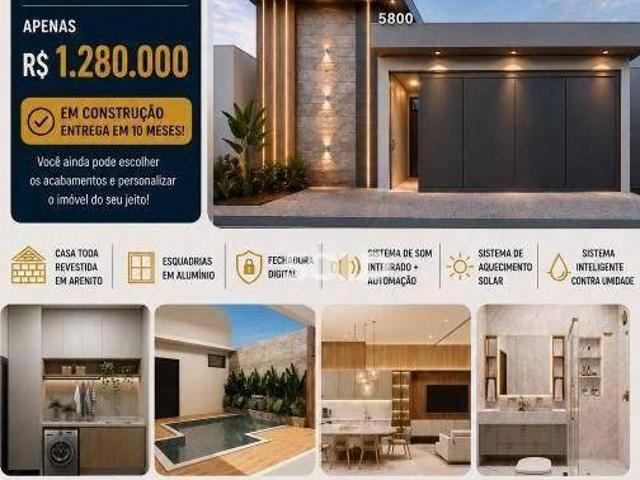Casa com 3 dormitórios à venda, 177 m² por R$ 1.280.000 Parque Santa Hilda Franca/SP
