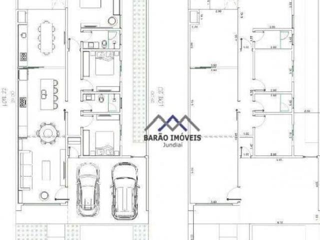 Casa com 3 dormitórios à venda, 185 m² por R$ 1.780.000,00 Loteamento Reserva Ermida Jundiaí/SP