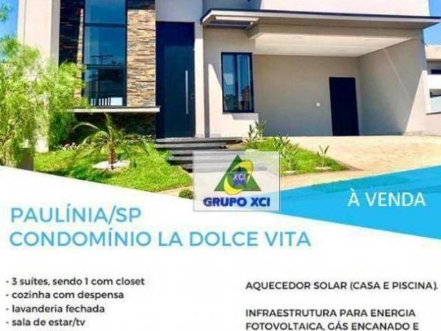 Casa com 3 dormitórios à venda, 190 m² por R$ 1.790.000,00 Jardim Ypê Paulínia/SP