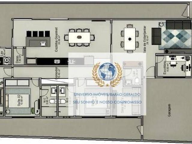 Casa com 3 dormitórios à venda, 218 m² por R$ 1.650.000,00 Jardim America Paulínia/SP