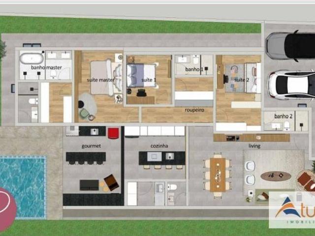 Casa com 3 dormitórios à venda, 284 m² por R$ 3.290.000,00 Loteamento Residencial Arborais Campi