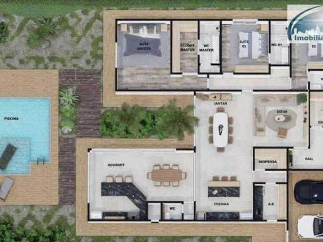 Casa com 3 dormitórios à venda, 320 m² por R$ 2.790.000,00 Terras de Santa Teresa Itupeva/SP