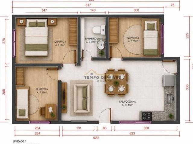 Casa com 3 dormitórios à venda, 51 m² por R$ 459.000,00 Boqueirão Curitiba/PR
