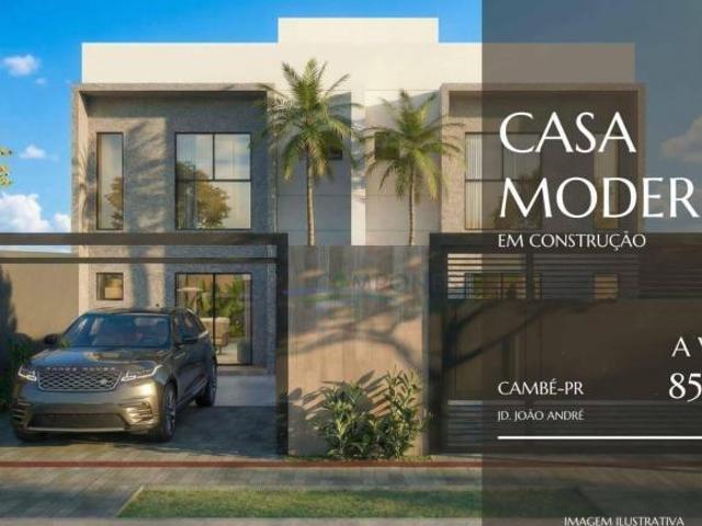 Casa com 3 dormitórios à venda, 87 m² por R$ 485.000,00 Centro Cambé/PR