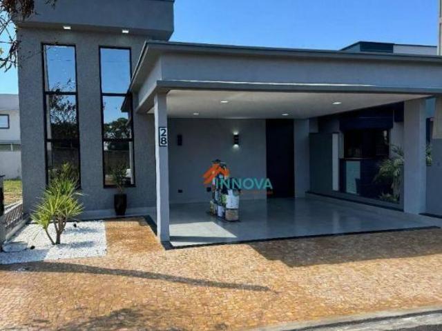 Casa com 3 dormitórios em condominio à venda, 133 m² por R$ 815.000 Residencial Agape Piracicab