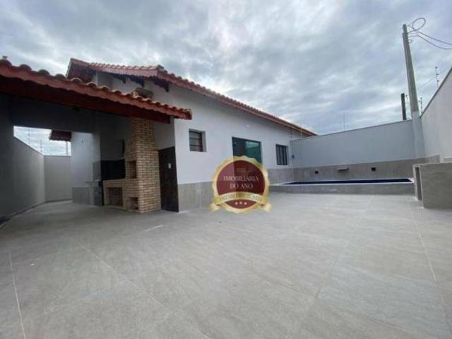Casa com 3 dormitórios lado praia com piscina em Mongaguá