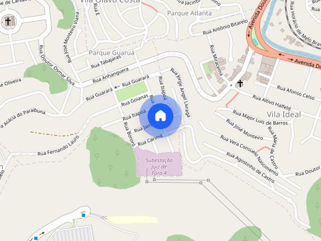 Casa com 3 dormitórios para alugar, 110 m² por R$ 3.000/mês Parque Guarua Juiz de Fora/MG