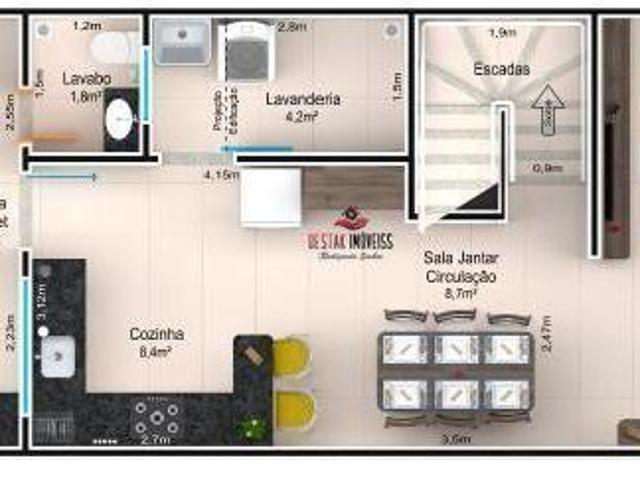 Casa com 3 quartos à venda no Bairro Alto Umuarama Uberlândia/MG