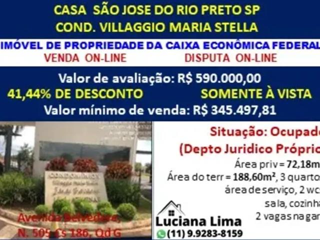 Casa com 3 Quartos e 2 banheiros à Venda, 72 m² por R$ 345.497