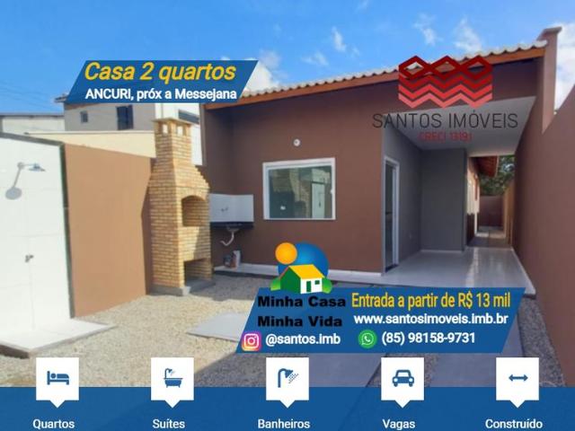 Casa com 3 Quartos e 2 banheiros à Venda, 84 m² por R$ 180.000