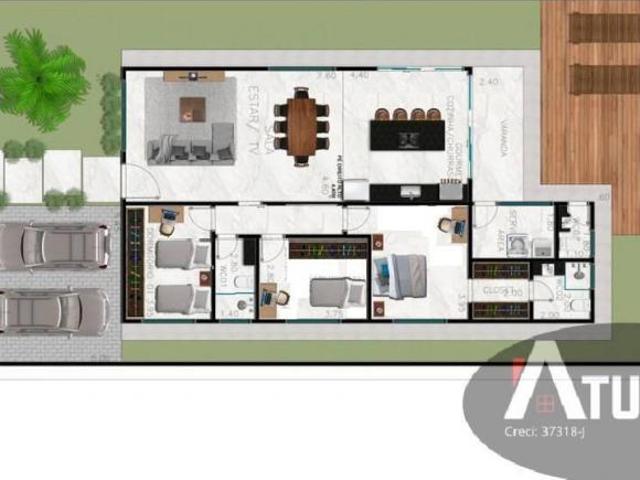 Casa com 3 suíte à venda de 169 m² no Condomínio Buona Vita em Atibaia/SP
