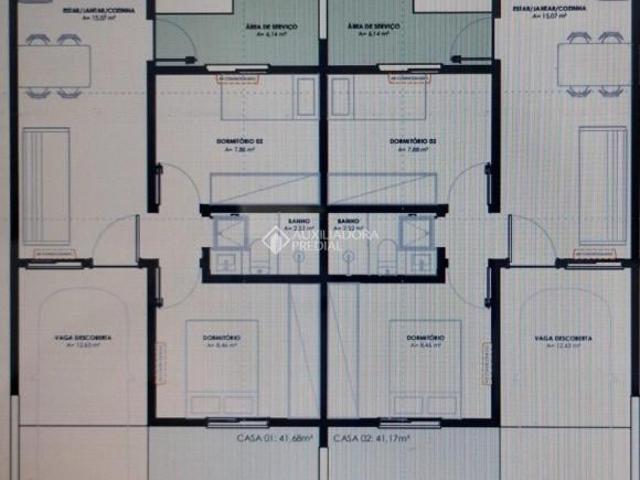 casa com dois quartos em Gravataí