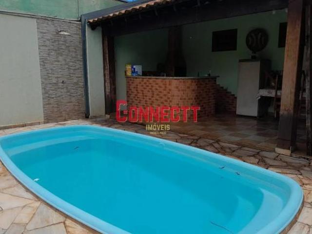CASA COM PISCINA À VENDA NO PALMARES 3 QUARTOS 1 SUÍTE + ÁREA DE CHURRASCO RIBEIRÃO PRETO