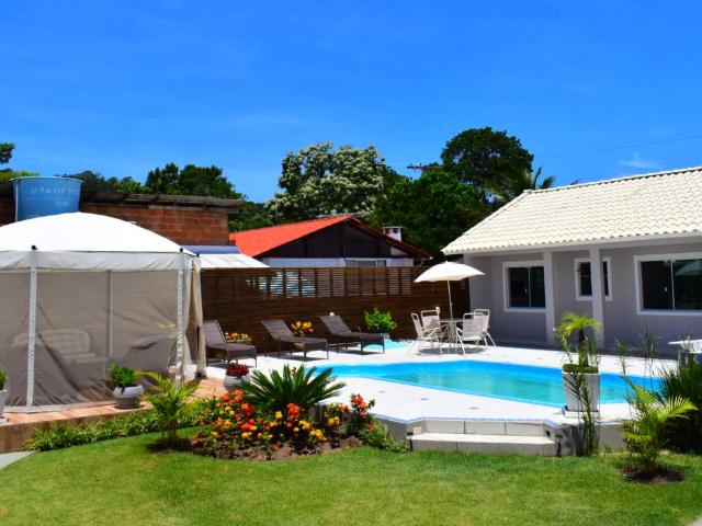 Casa com piscina para 10 pessoas, 3 dormitórios, Wi Fi, Churrasqueira