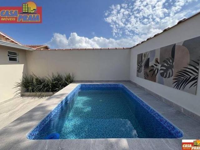 Casa com Piscina Sol da Manhã! 2 quartos 90 m² por R$ 390.000 Vila Atlântica Mongaguá/SP