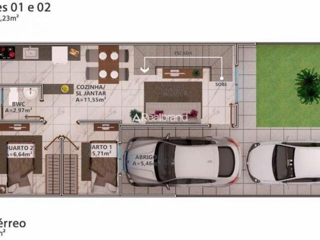 Casa com suite no atico a venda no Cajuru
