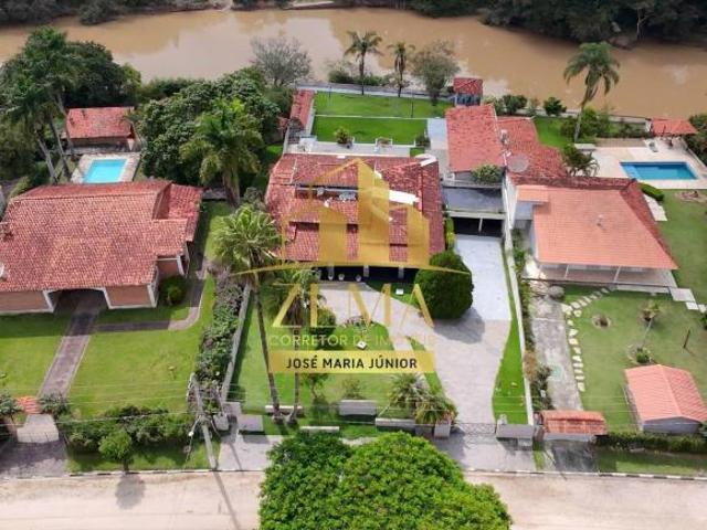 Casa Condomínio,05 St, Lareira, Piscina, Salão, Garagem Náutica, Fundos Rio