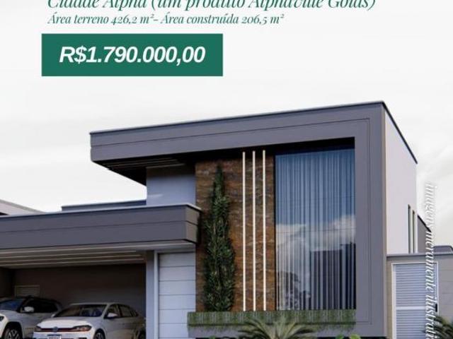 CASA CONDOMÍNIO TERRAS ALPHA GOIÁS 1 Casa em Condomínio com 3 Quarto s por R$ 1790000.00 no setor T