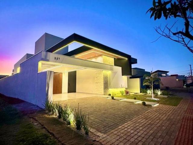 Casa de alto padrão no Alphaville II Campo Grande, moderna, sofisticada e completa
