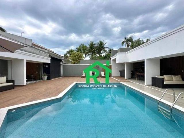 Casa de alto padrão com 4 quartos 3 suítes, 4 vagas, lazer à venda em Acapulco, Guarujá