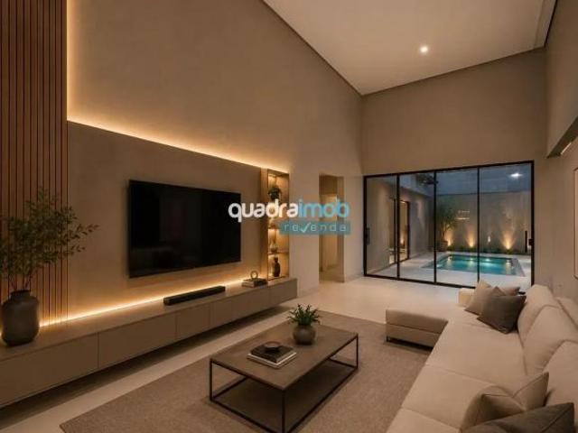 Casa de alto padrão com 3 suítes, piscina e área gourmet em Vicente Pires