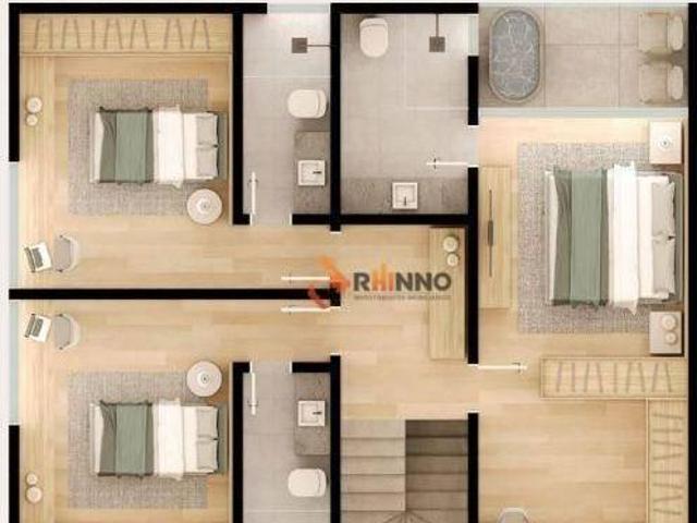 Casa de alto padrão em condomínio com 3 suítes, 277,5 m² no bairro Cascatinha