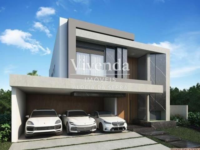 Casa de alto padrão em construção no condomínio Altavis