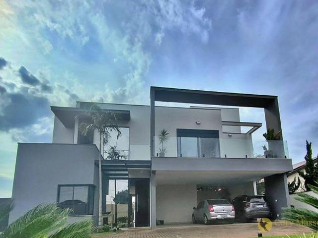 Casa de campo moderna em condomínio com 4 suítes à venda, 499 m², por R$ 4.450.000 Jardim Quintas