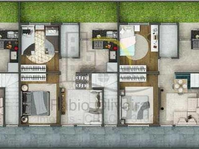 Casa de Condomínio com 2 quartos, Parque Bitaru, São Vicente R$ 268 mil, Cod: 5878