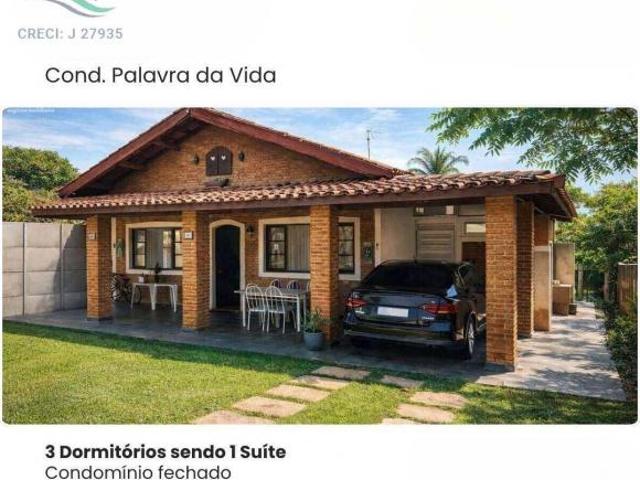 Casa de Condomínio com 3 quartos, Condomínio Palavra da Vida, Atibaia R$ 880 mil, Cod: 5331