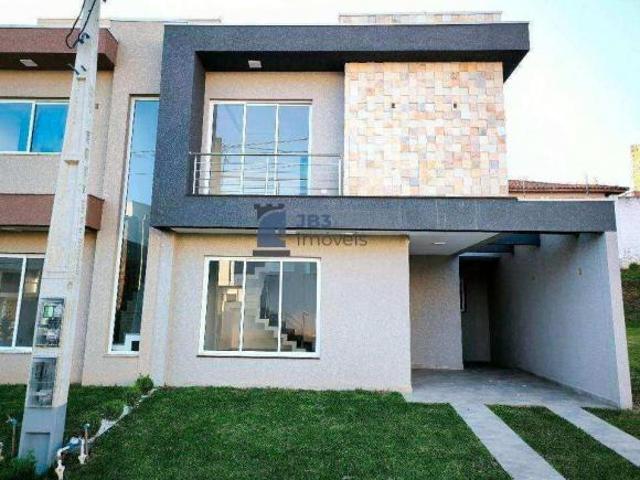 Casa de condomínio à venda, no villagio d napoli em Curitiba, Campo de Santana, com 3 quartos, 125m²