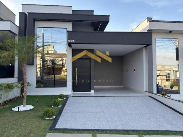 Casa de Condomínio de Luxo em Indaiatuba SP 3 Quartos, 3 Suítes, 2 Salas Park Gran Reserve 230m²