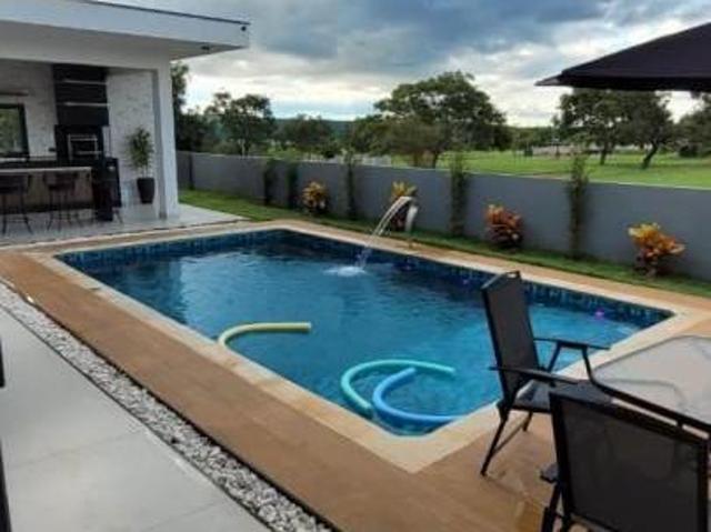 Casa de Condomínio para venda em Terras De Santa Cristina Xiii Setor Marina de 190.00m² com 3 Quarto