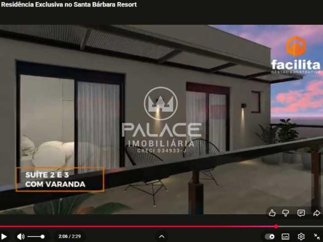 Casa de Condomínio para venda em Thermas De Santa Bárbara em Águas De Santa Bárbara São Paulo de 220.00m² com 3 Quartos, 3 Suítes e 4 Garagens
