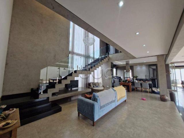 Casa de Condomínio para venda em Água Seca em Piracicaba São Paulo de 470.00m² com 4 Quartos, 4 Suítes e 6 Garagens